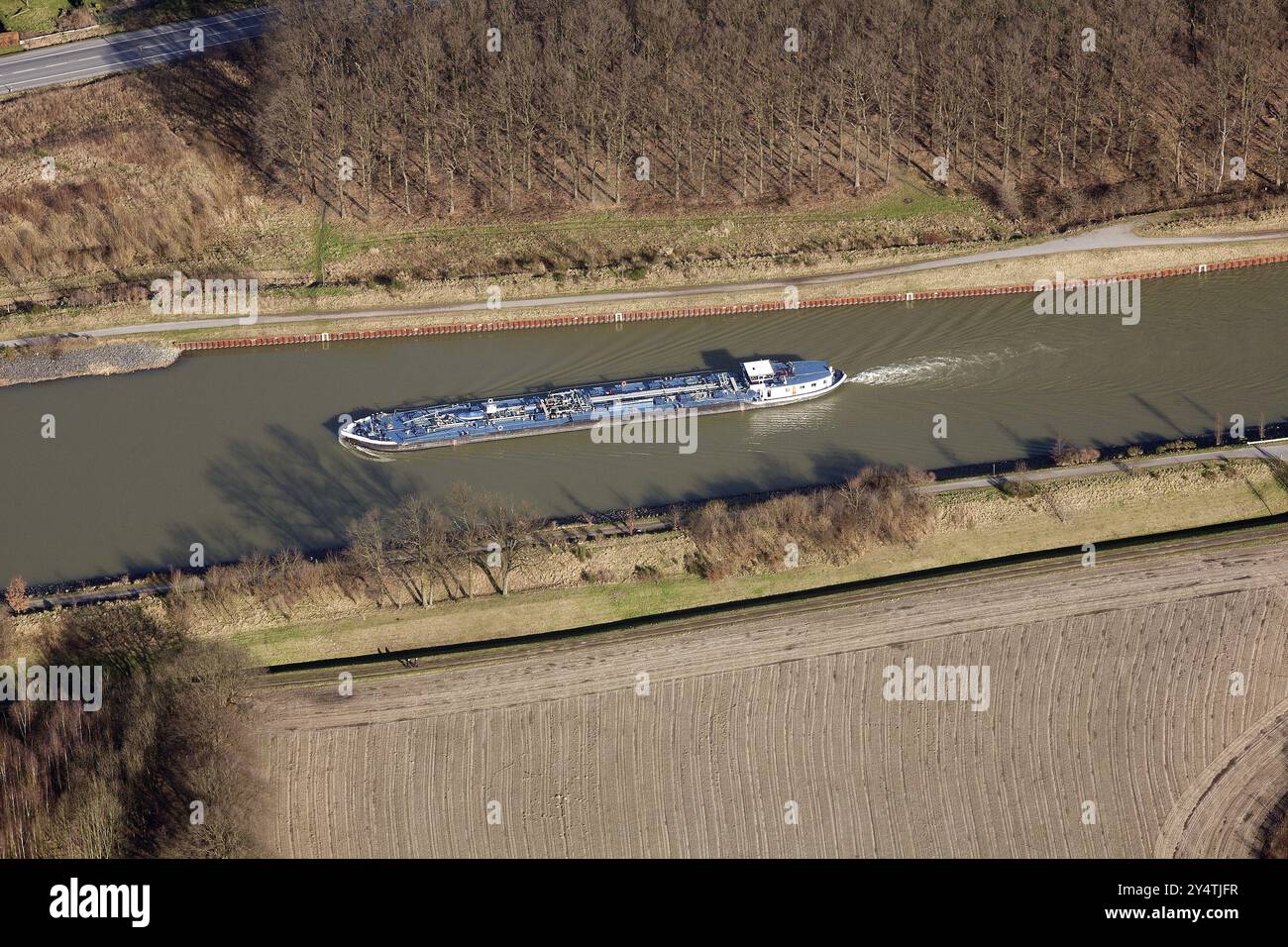 Ship on the canal, traffic, shipping, canal, inland navigation Stock ...