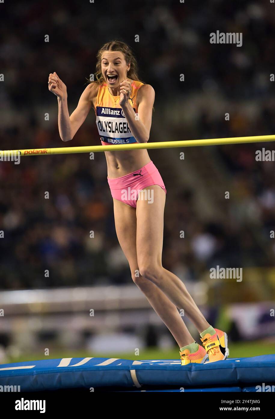 Nicola Olyslagers of Australia competing in the women high jump at the ...
