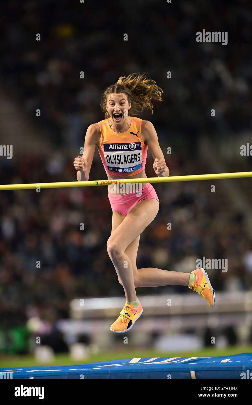Nicola Olyslagers of Australia competing in the women high jump at the ...