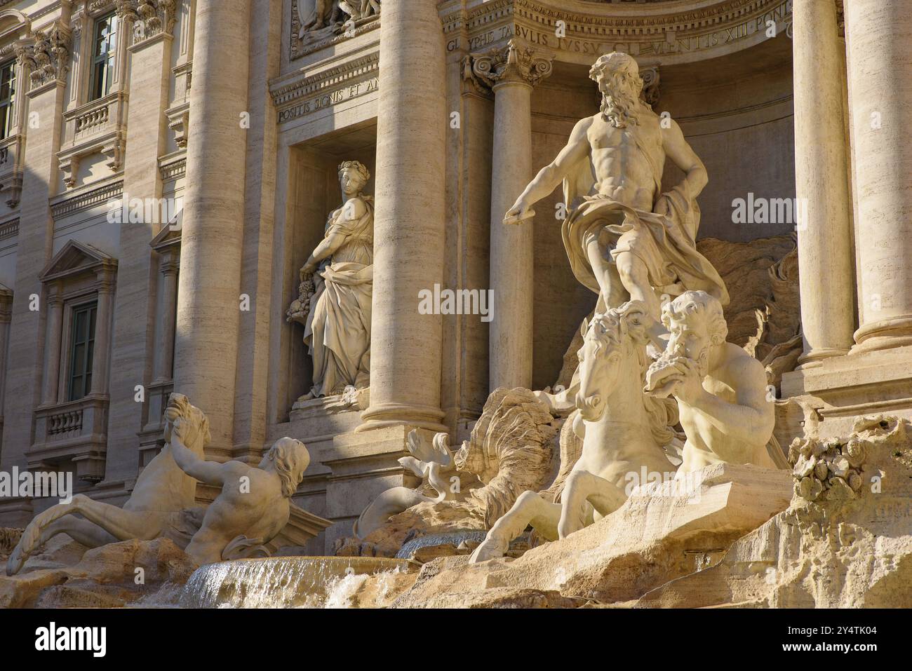 Trevi Fountain, one of the most famous fountains in the world, in Rome ...