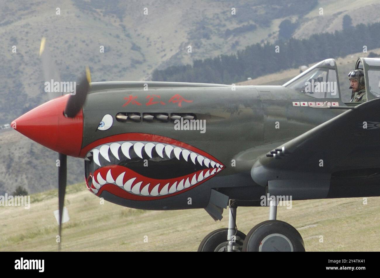 Wanaka, New Zealand, April 2008: USAF Kittyhawk at Warbirds over Wanaka ...