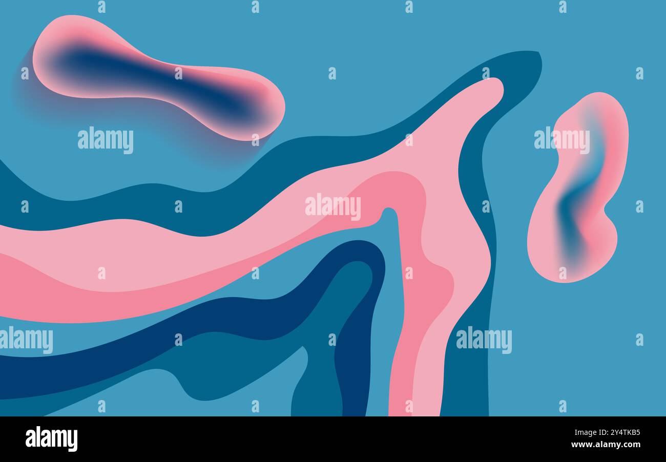 Modern wavy wallpapers Stock Vector Images - Alamy