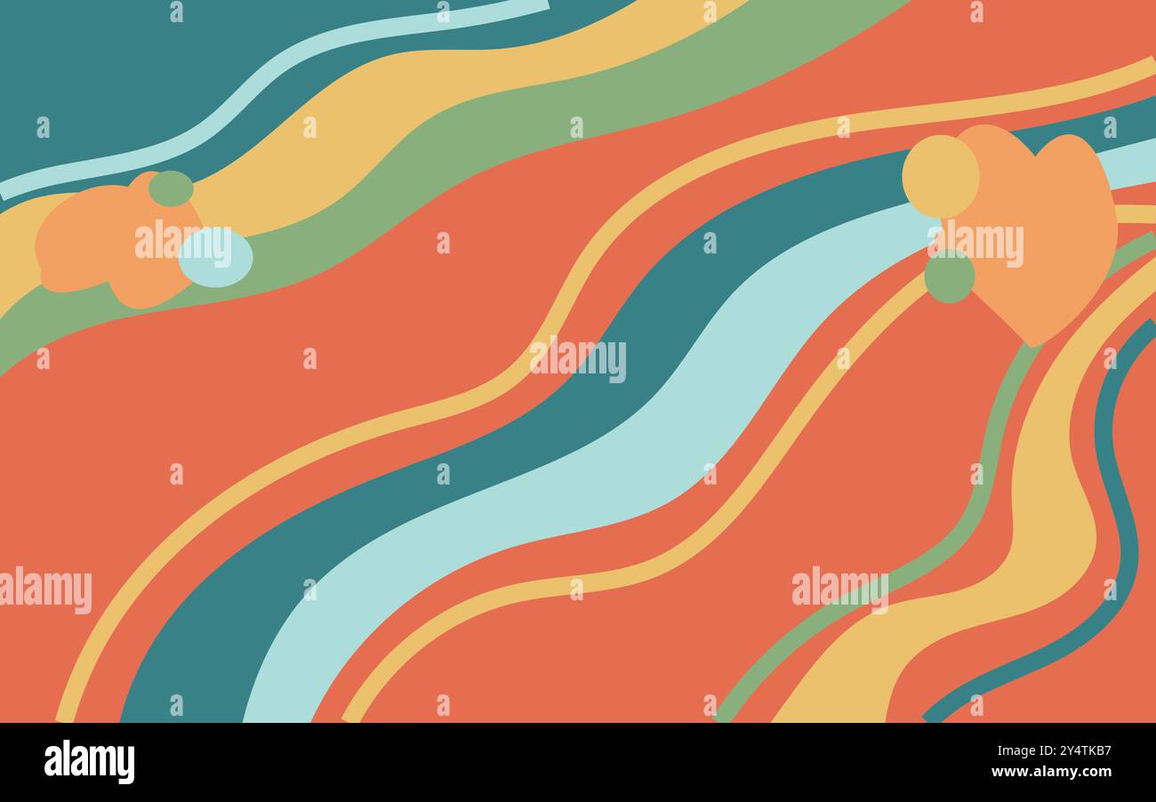 Abstract background featuring colorful shapes and curved lines, ideal ...