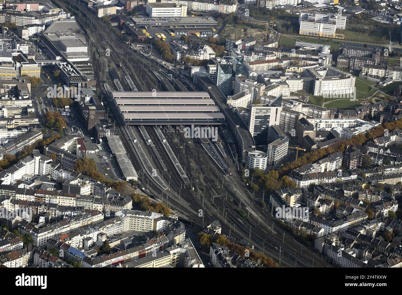 Duesseldorf main station, rail transport, railway, travel, train ...
