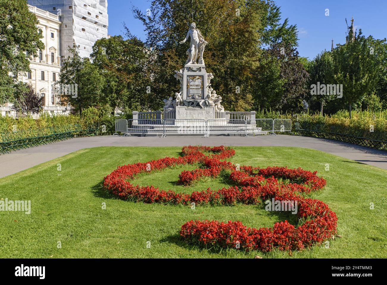 Mozart Monument dedicated to Wolfgang Amadeus Mozart in Vienna, Austria ...