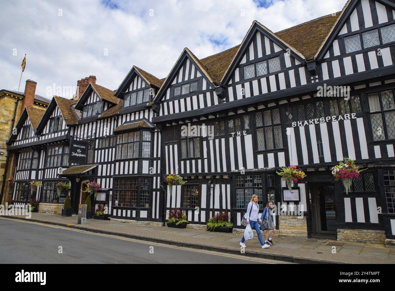 Street view of Stratford, a town in Cotswolds area known as the ...