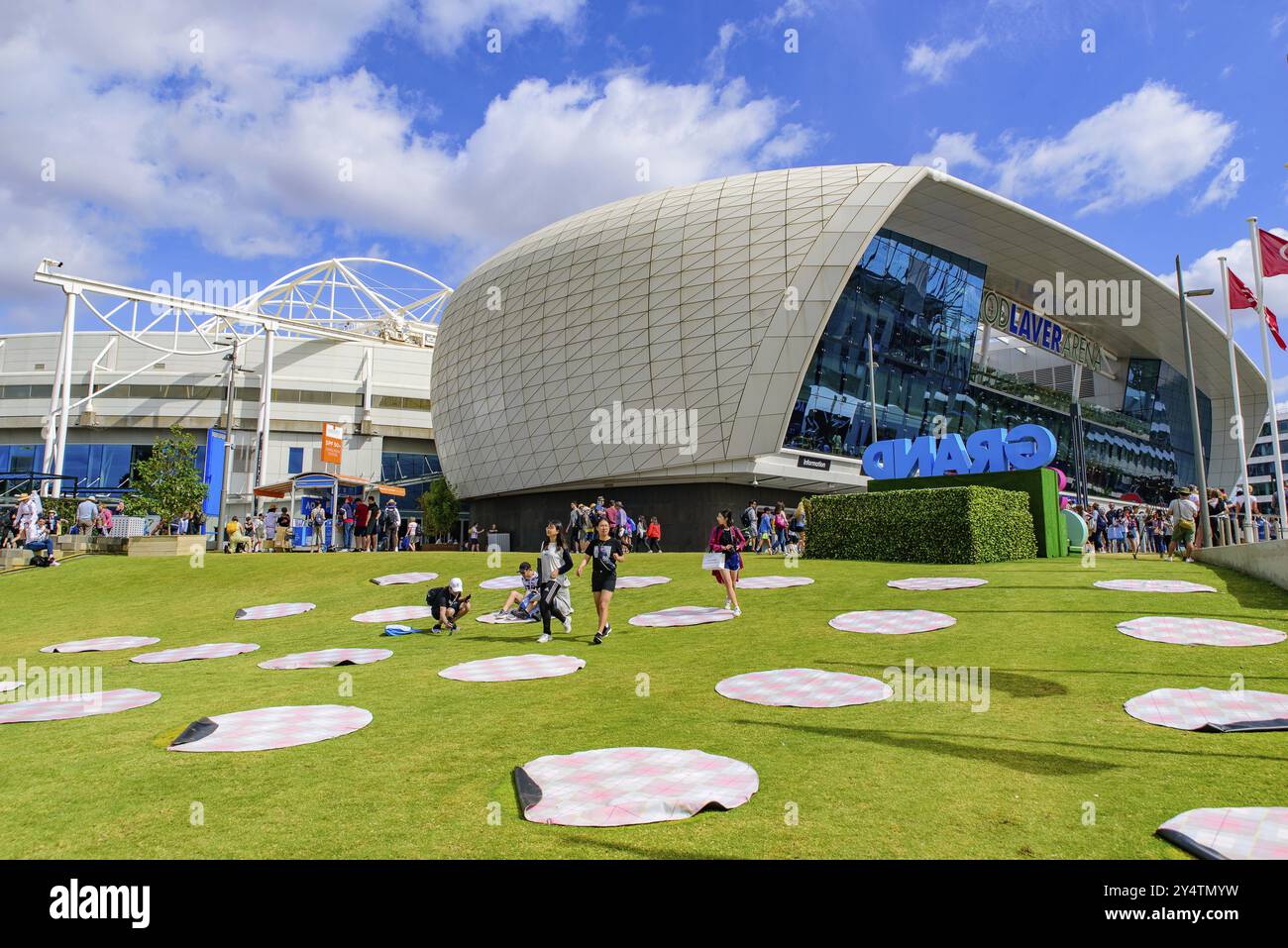 Rod Laver Arena for Australian Open 2020, a tennis venue at Melbourne ...