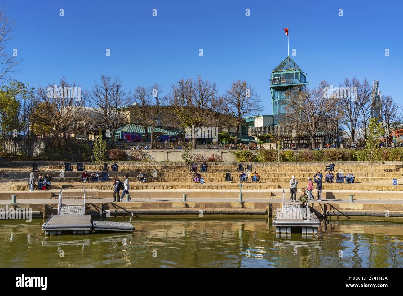 The Forks Historic Port in Winnipeg, Canada, North America Stock Photo ...
