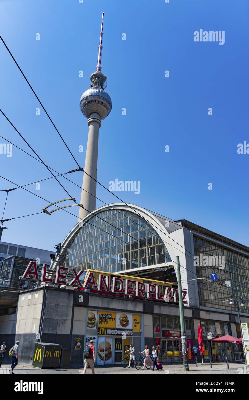 Alexanderplatz railway station in Berlin, Germany, Europe Stock Photo ...