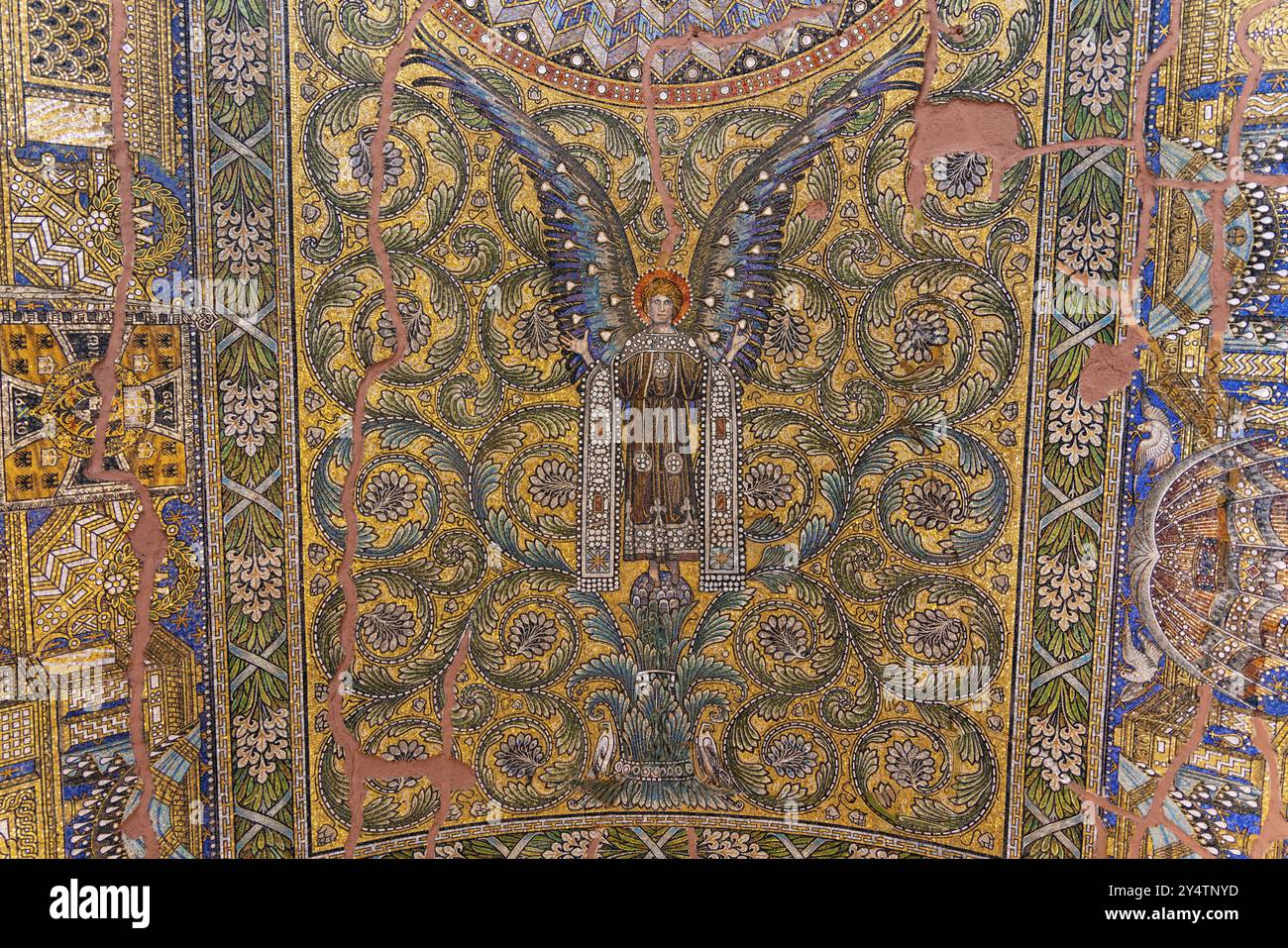 Mosaic art in the Kaiser Wilhelm Memorial Church in Berlin, Germany ...