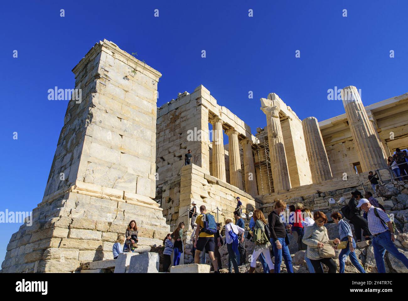 Parthenon, the famous ancient temple on the Acropolis of Athens, Greece, Europe Stock Photo - Alamy