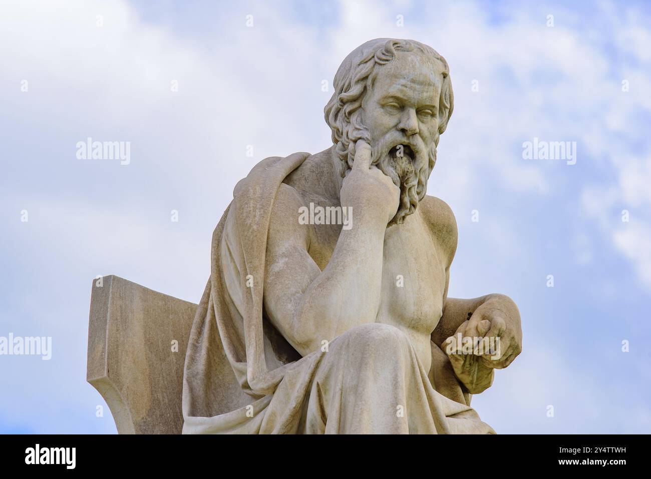 Statue of Socrates in front of Academy of Athens in Athens, Greece ...