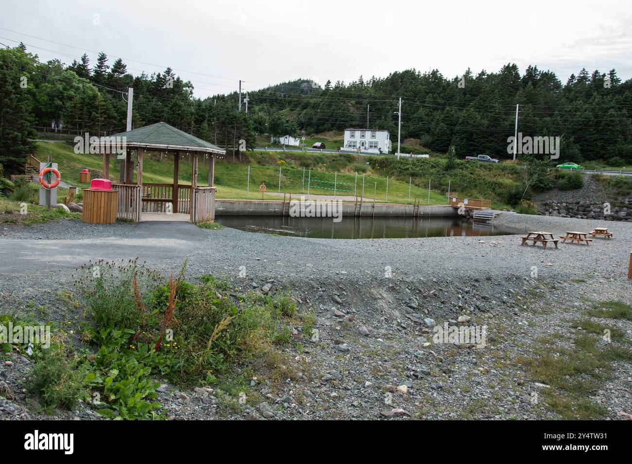 Gazebo and picnic area at The Tide on Conception Bay highway in Harbour ...