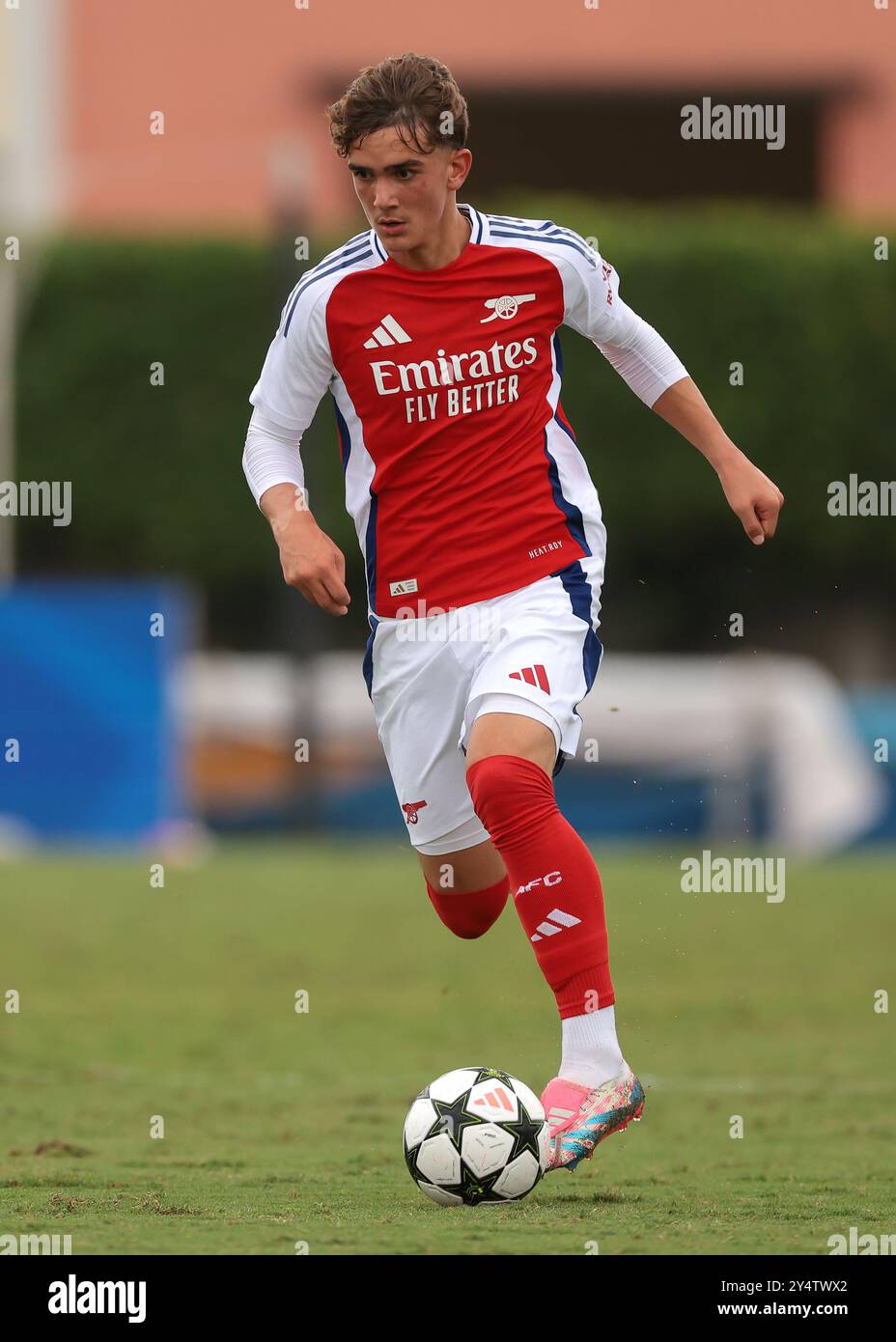 Caravaggio, Italy. 19th Sep, 2024. Max Dowman of Arsenal FC during the ...