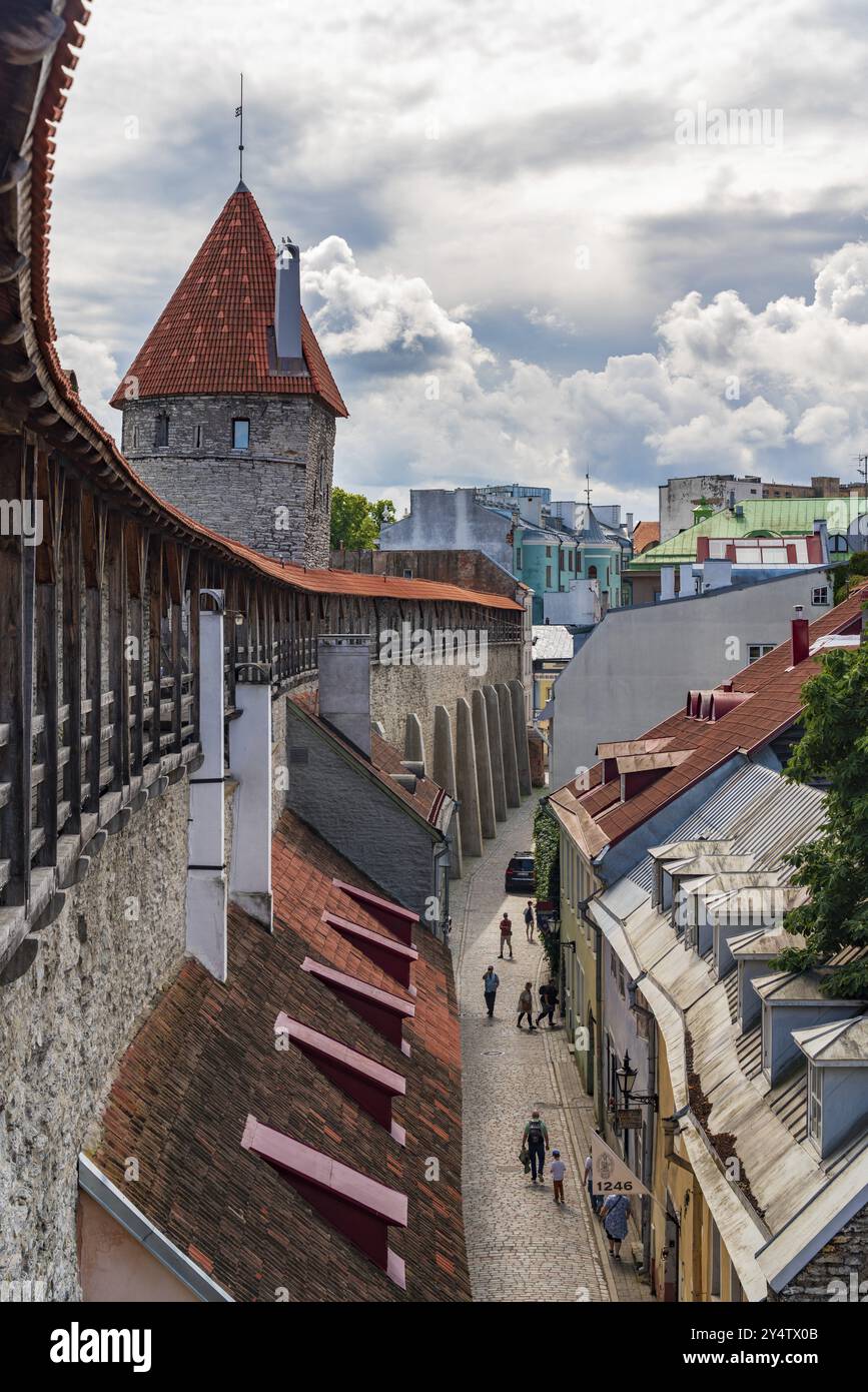 Hellemann Tower and Town Wall Walkway Stock Photo - Alamy