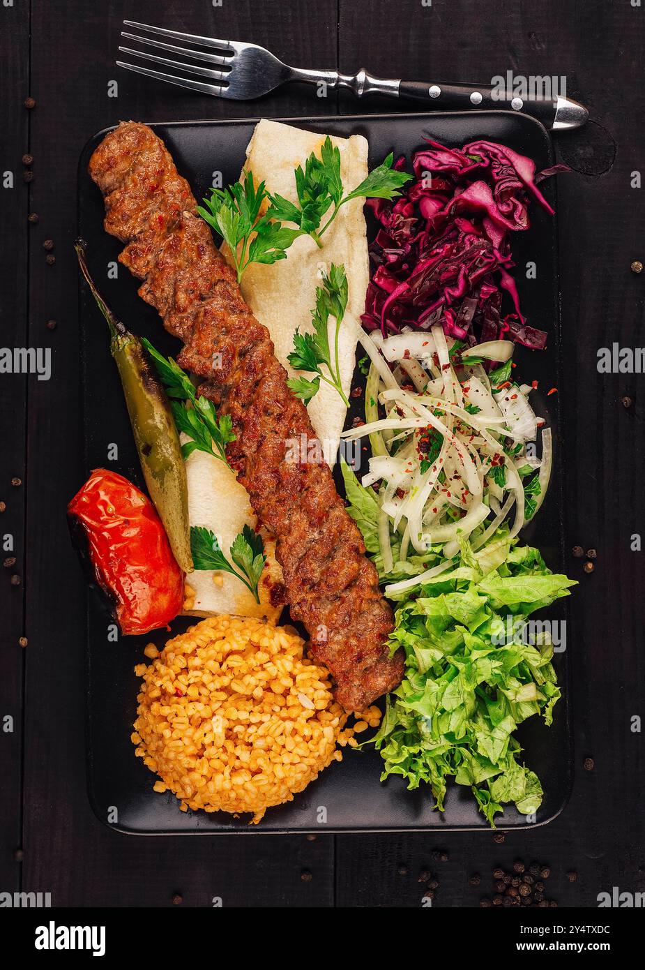 Food adana kebab long hi-res stock photography and images - Alamy