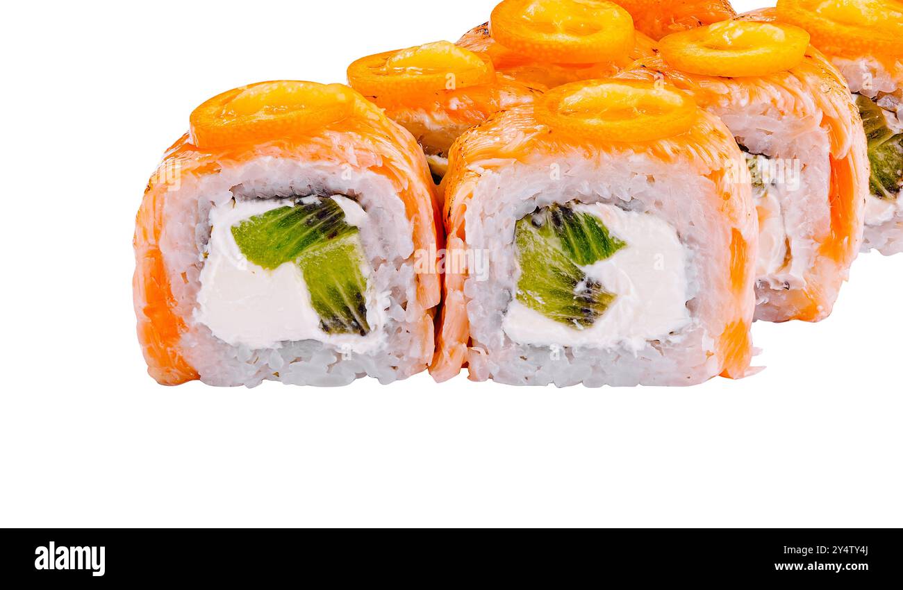 Sushi is a traditional japanese dish of prepared vinegared rice ...