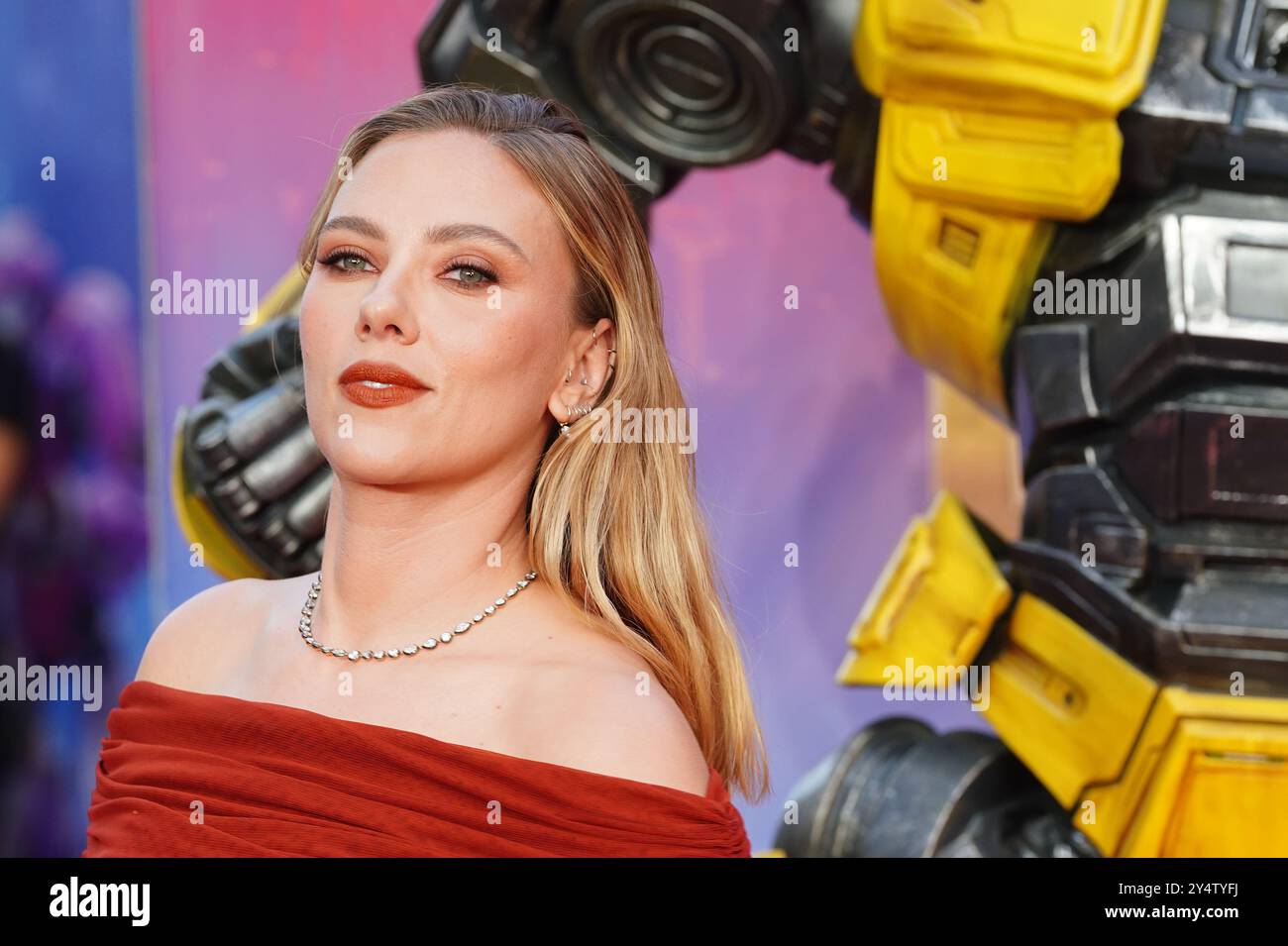 Scarlett Johansson attends the European premiere of Transformers One ...