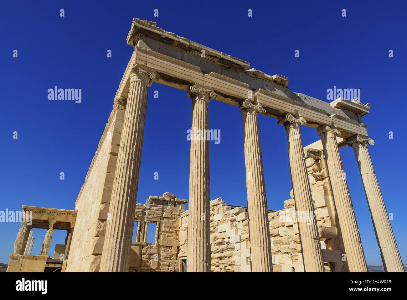 Erechtheion (Erechtheum), an ancient Greek temple at Acropolis in ...