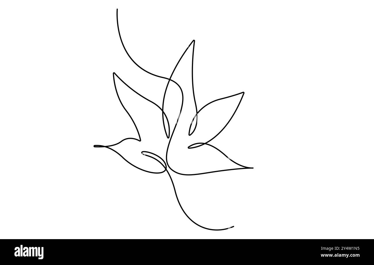 Maple Leaf, Canada Day Continuous Line Drawing with Editable Stroke and ... Maple Leaf, Canada Day Continuous Line Drawing with Editable Stroke and ...