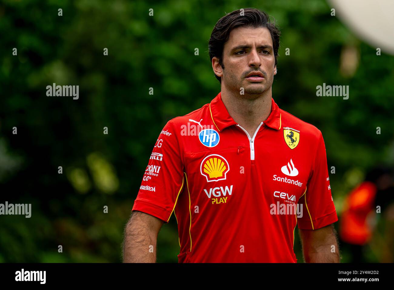 Marina Bay, Singapore, 19th Sep 2024, Carlos Sainz, from Spain competes ...