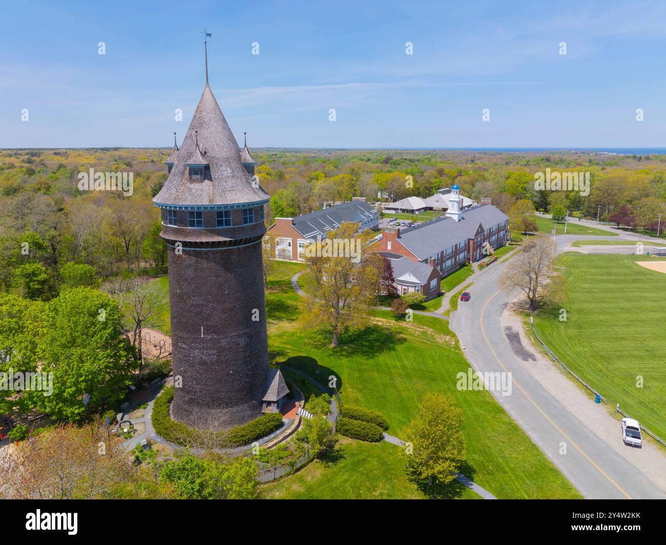 Lawson Tower at 330 First Parish Road at the historic town center of ...