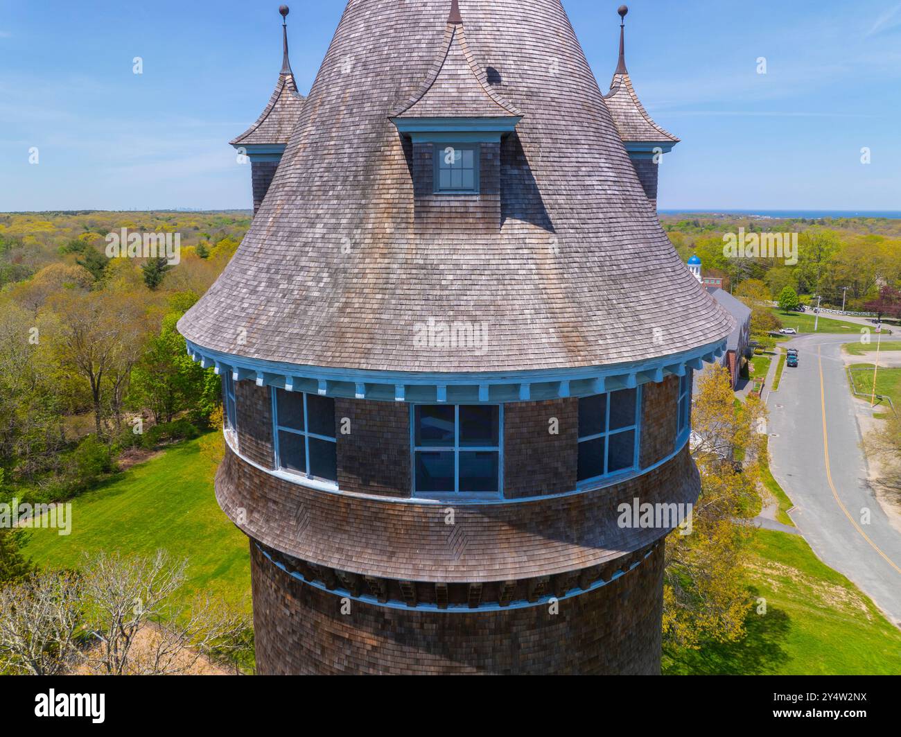 Lawson Tower at 330 First Parish Road at the historic town center of ...