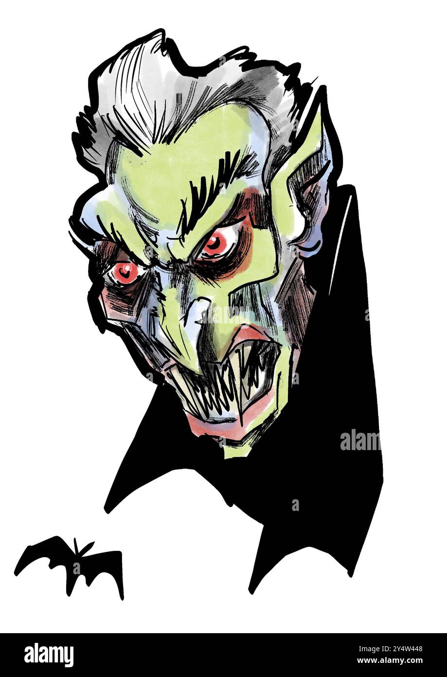 halloween monster ghoul ghost spook devil creature illustration Stock ...