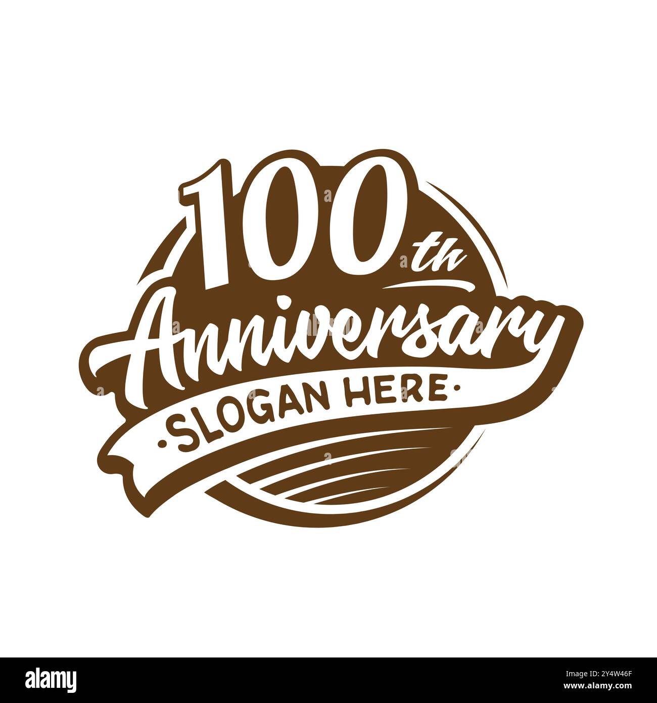 100 years anniversary design template. Vector and illustration. 100th ...