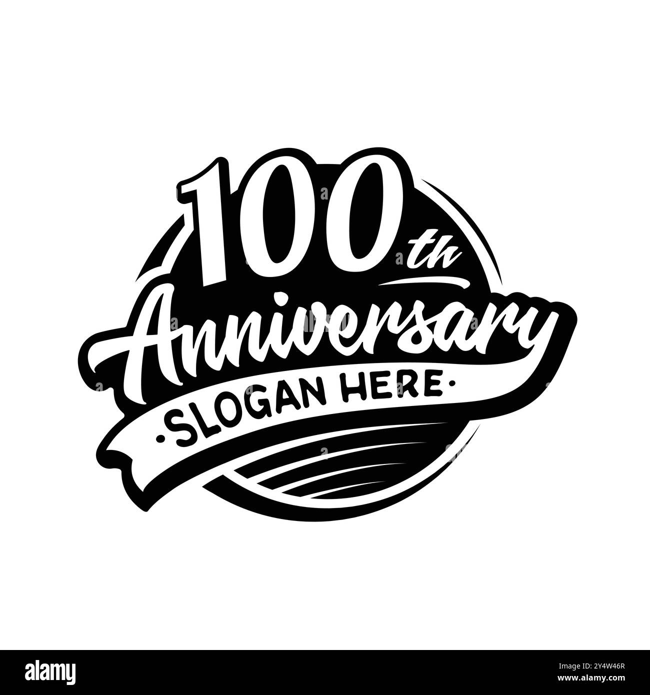 100 years anniversary design template. Vector and illustration. 100th ...