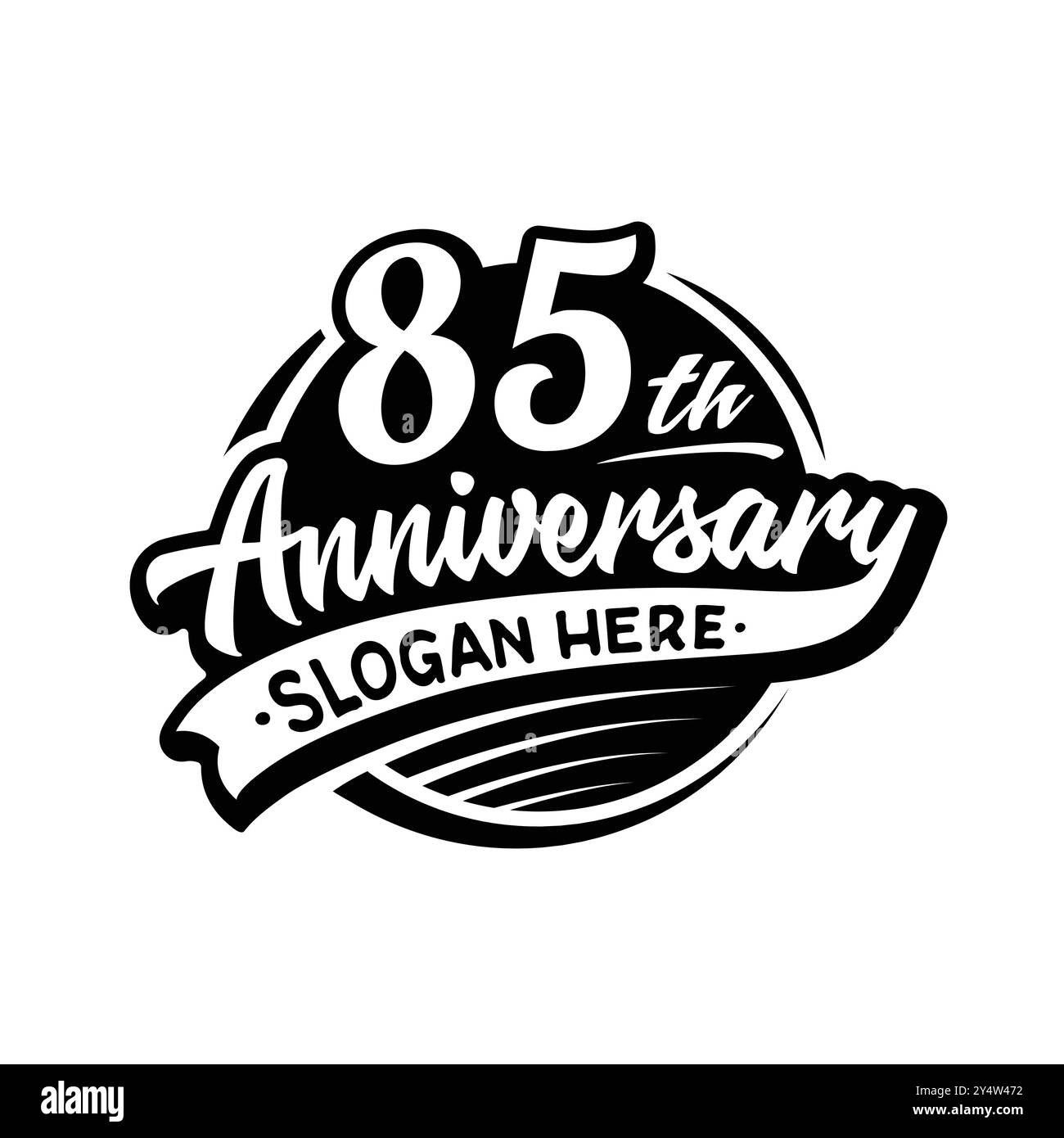 85 years anniversary design template. Vector and illustration. 85th ...