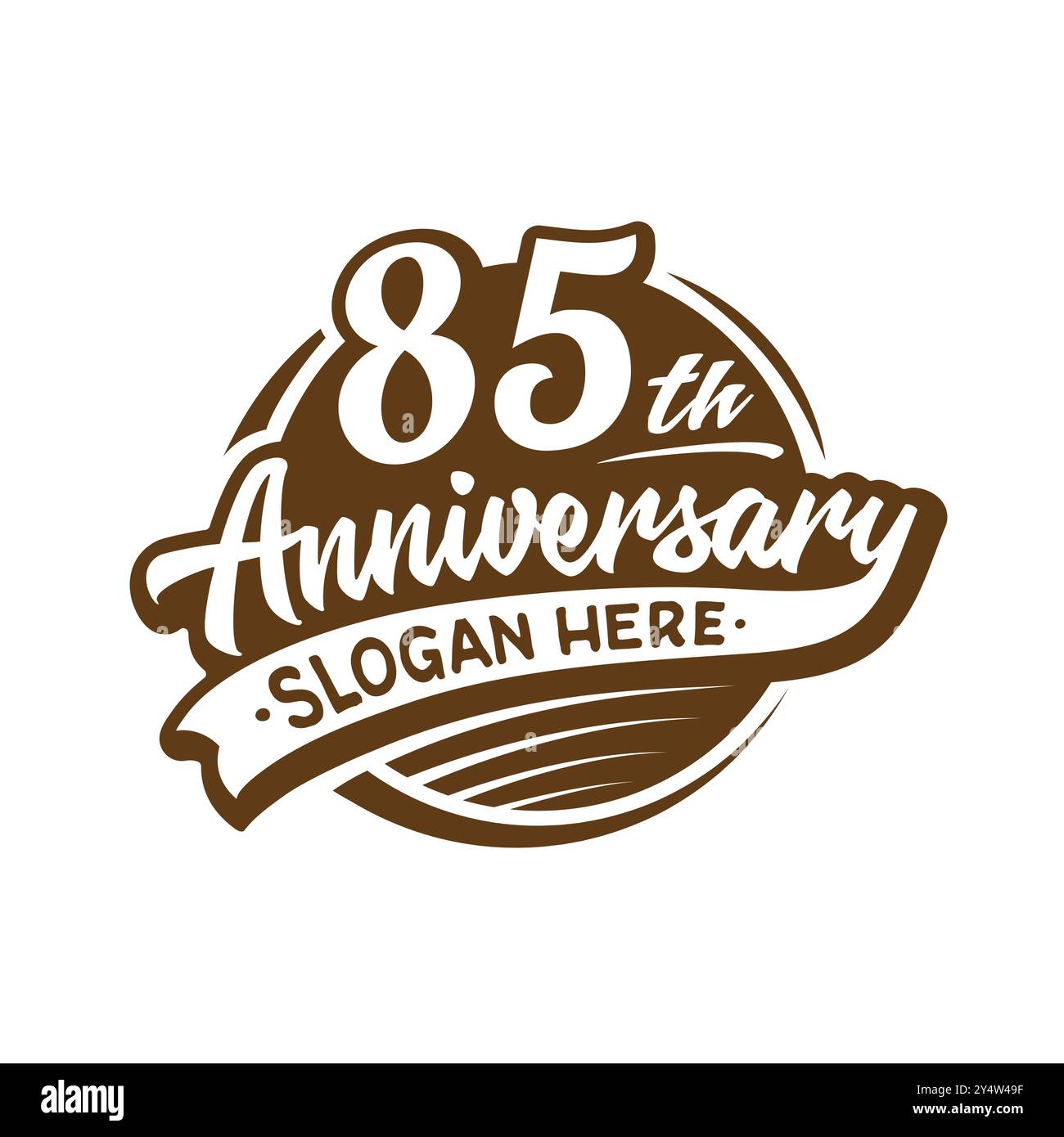 85 years anniversary design template. Vector and illustration. 85th ...