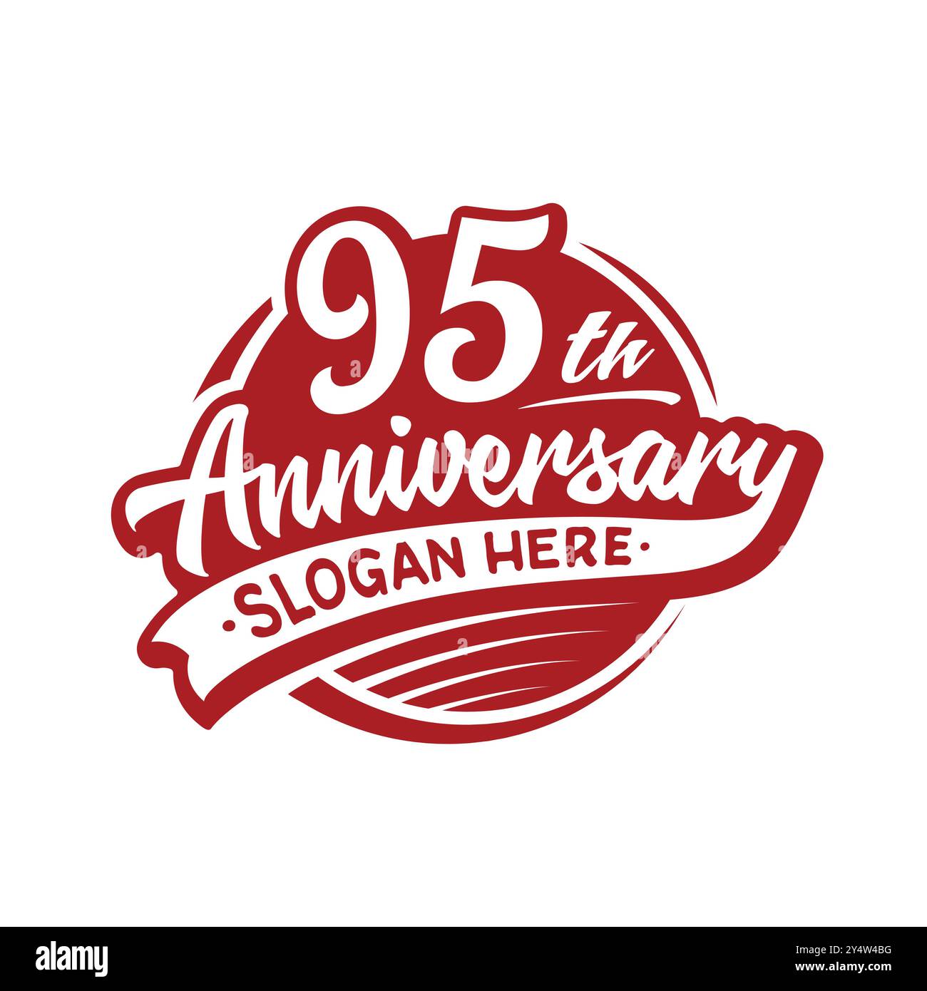 95 years anniversary design template. Vector and illustration. 95th ...