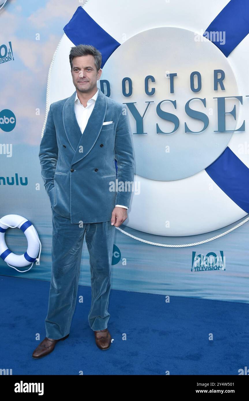 Joshua Jackson arrives at the premiere of "Doctor Odyssey" on Wednesday ...