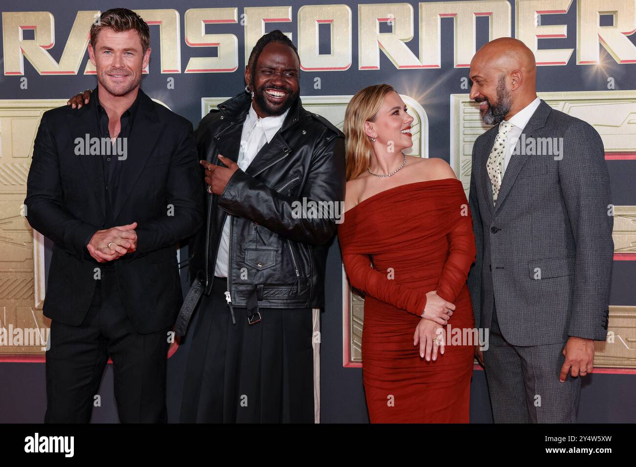 Chris Hemsworth, from left, Brian Tyree Henry, Scarlett Johansson and ...