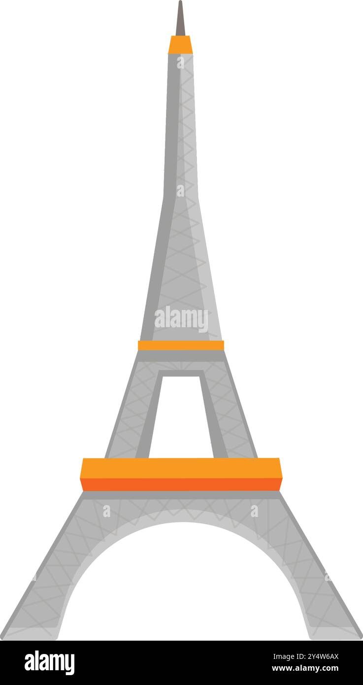 Eiffel Tower Cartoon Drawing Stock Vector Image & Art - Alamy