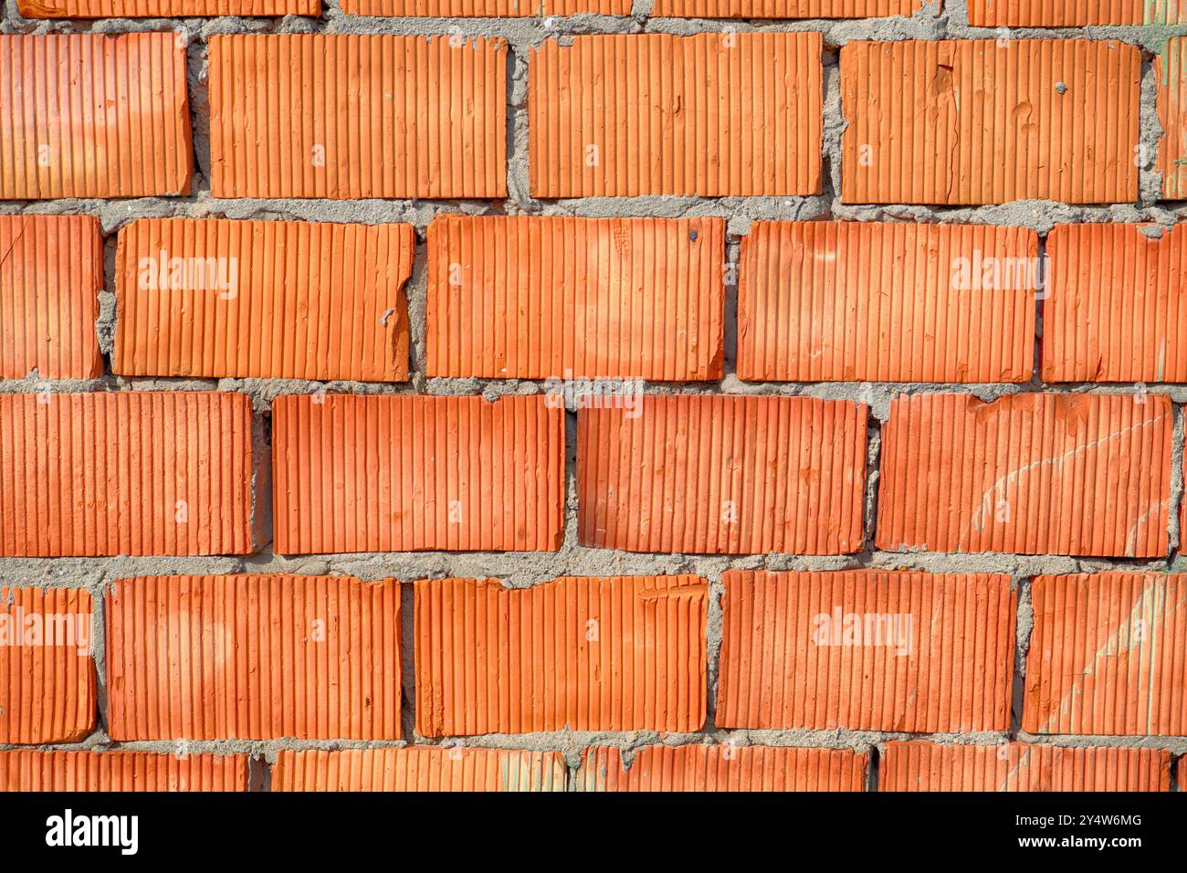 Abstract brick wall texture for the background. Roughly laid brick wall ...