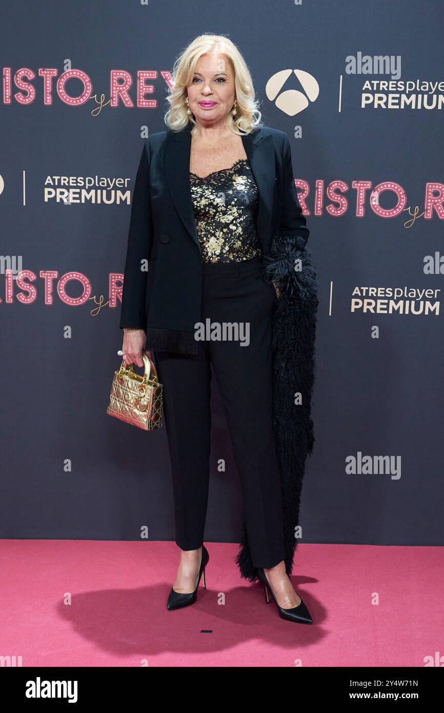 Barbara Rey attends 'Cristo y Rey' Premiere at Callao Cinema on January ...