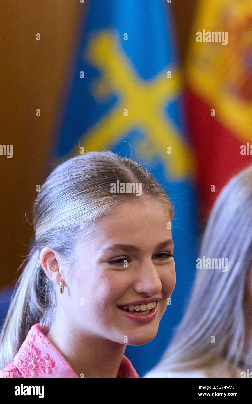 Crown Princess Leonor attends Audience with protective members of the ...