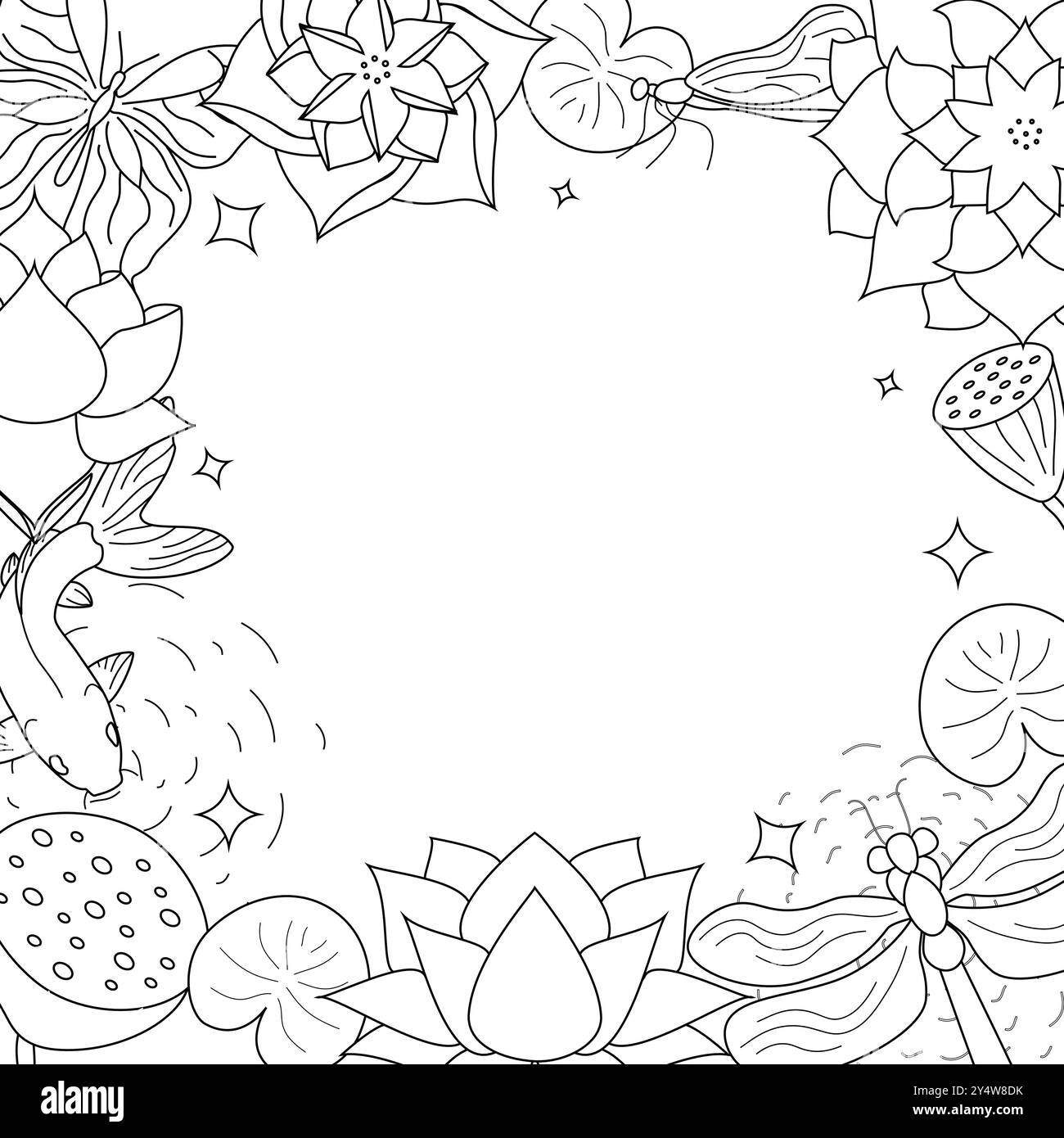 Botanical texture view Stock Vector Images - Alamy