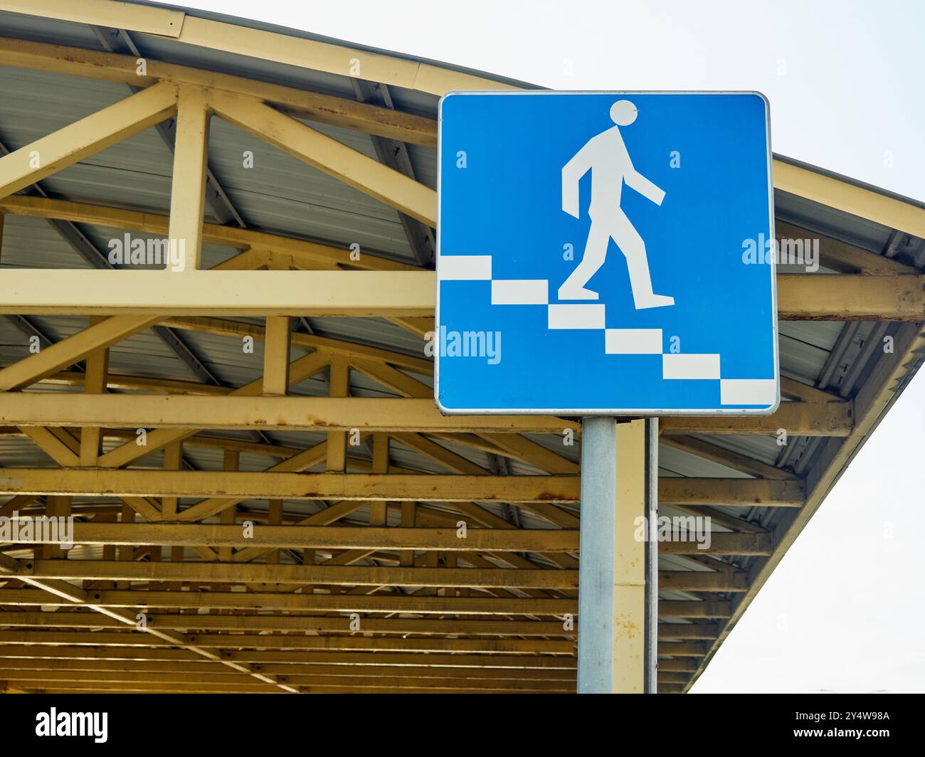 Pedestrian subway, indicates that pedestrians can pass under the ...