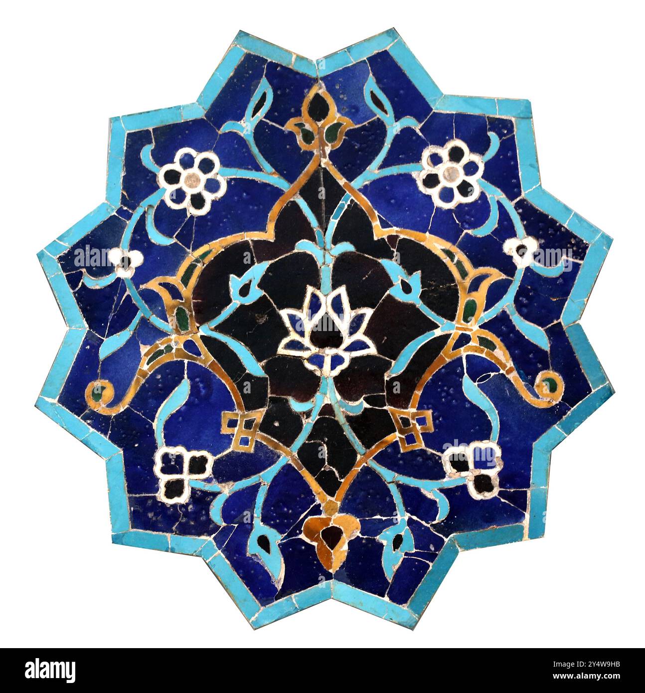 Intricate patterns of blue shapes Cut Out Stock Images & Pictures - Alamy