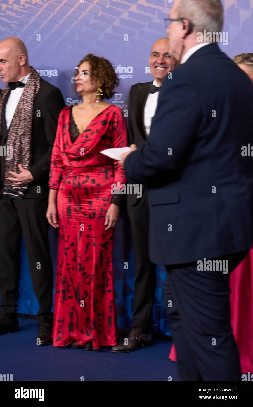 Maria Jesus Montero attends 37th Goya Awards - Red Carpet at Fibes ...