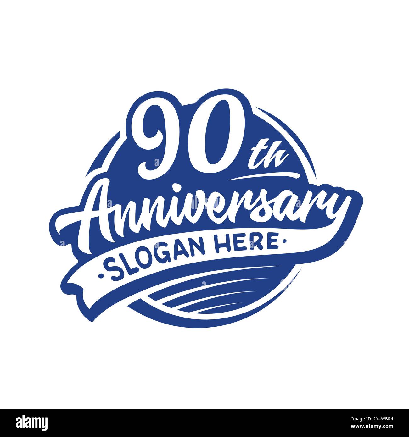 90 years anniversary design template. Vector and illustration. 90th ...