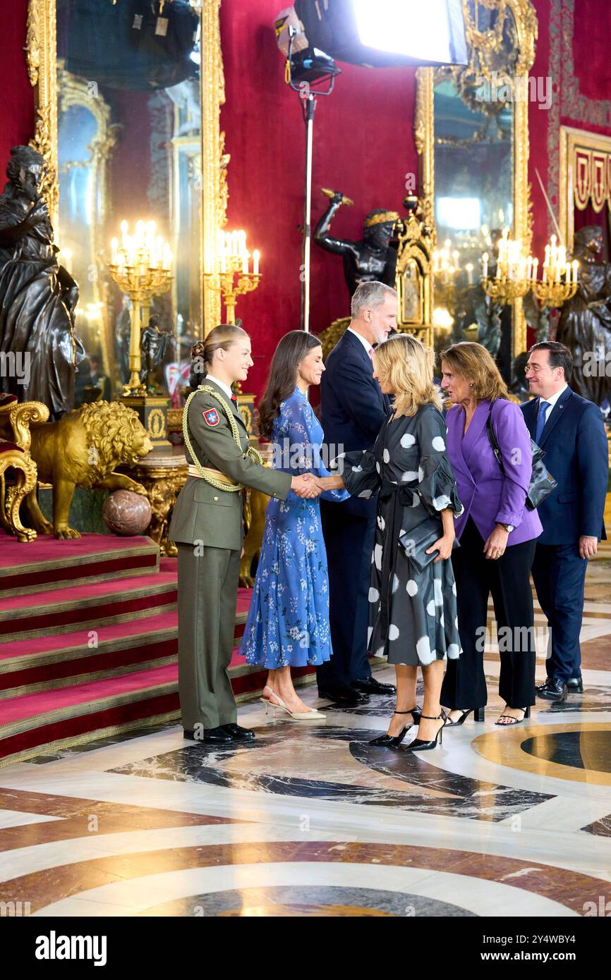 King Felipe VI of Spain, Queen Letizia of Spain, Crown Princess Leonor ...