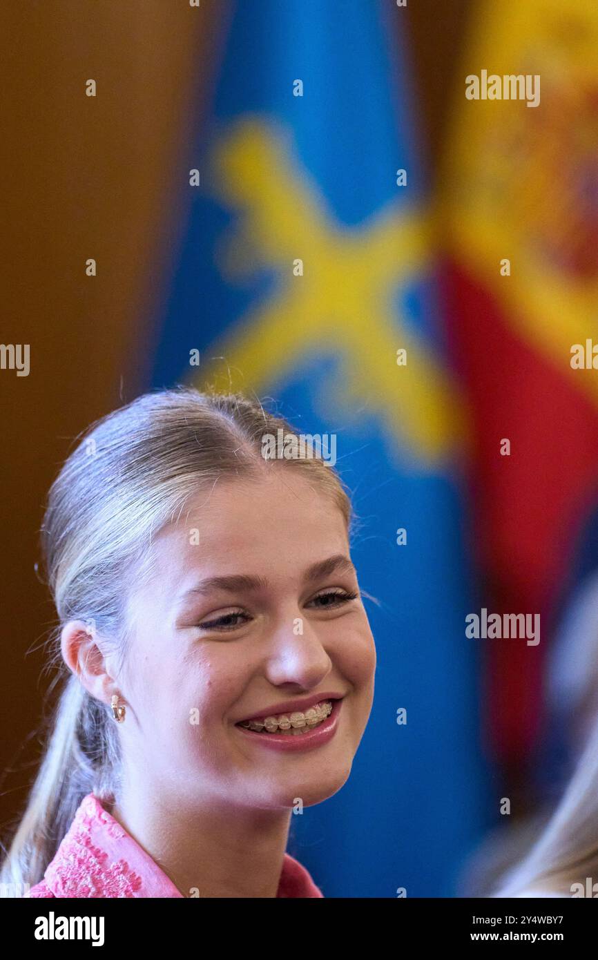 Crown Princess Leonor attends Audience with protective members of the ...