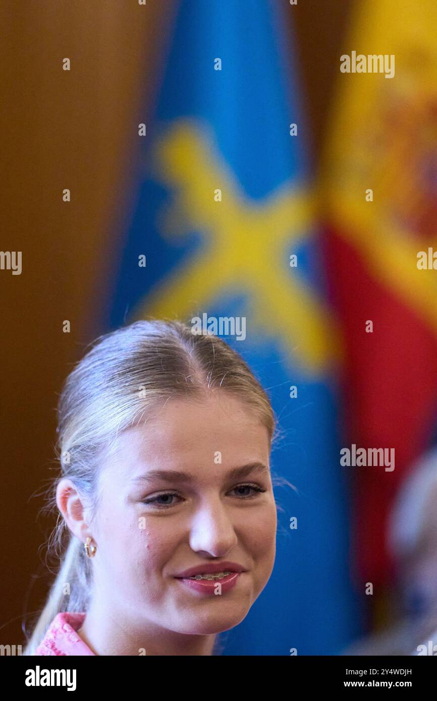 Crown Princess Leonor attends Audience with protective members of the ...