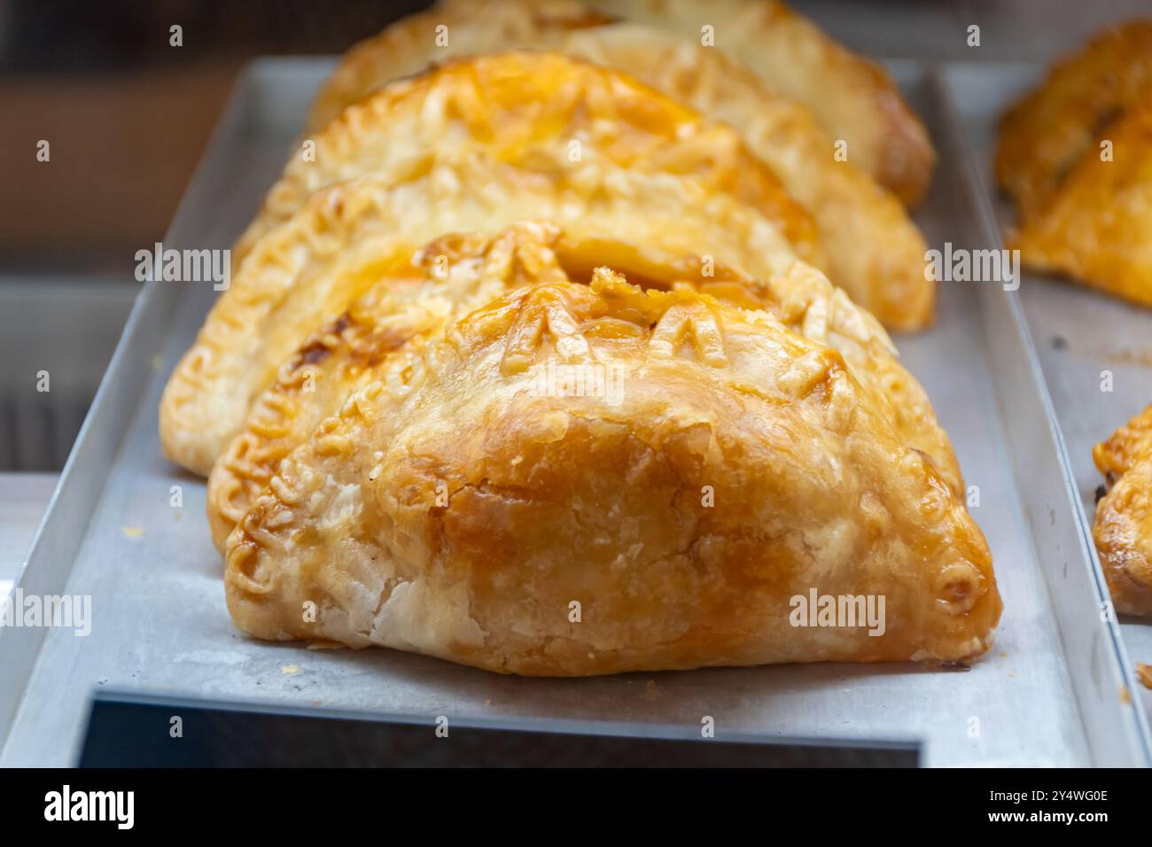 Traditional Spanish and Latin American tasty pies empanadas with ...