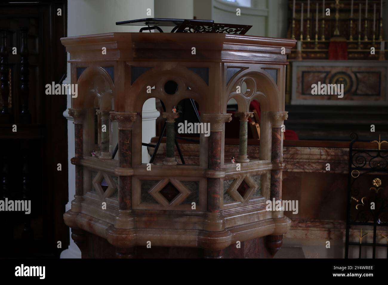 Gosport, Hampshire, England. 14 September 2024. Ornate upper section of ...