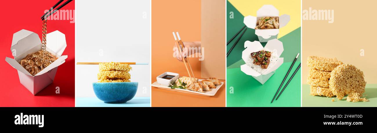 Collage fast food dishes hi-res stock photography and images - Alamy